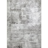 BERTHMEER 4'x6' Gray Abstract Modern Area Rugs for Office Entryway ...