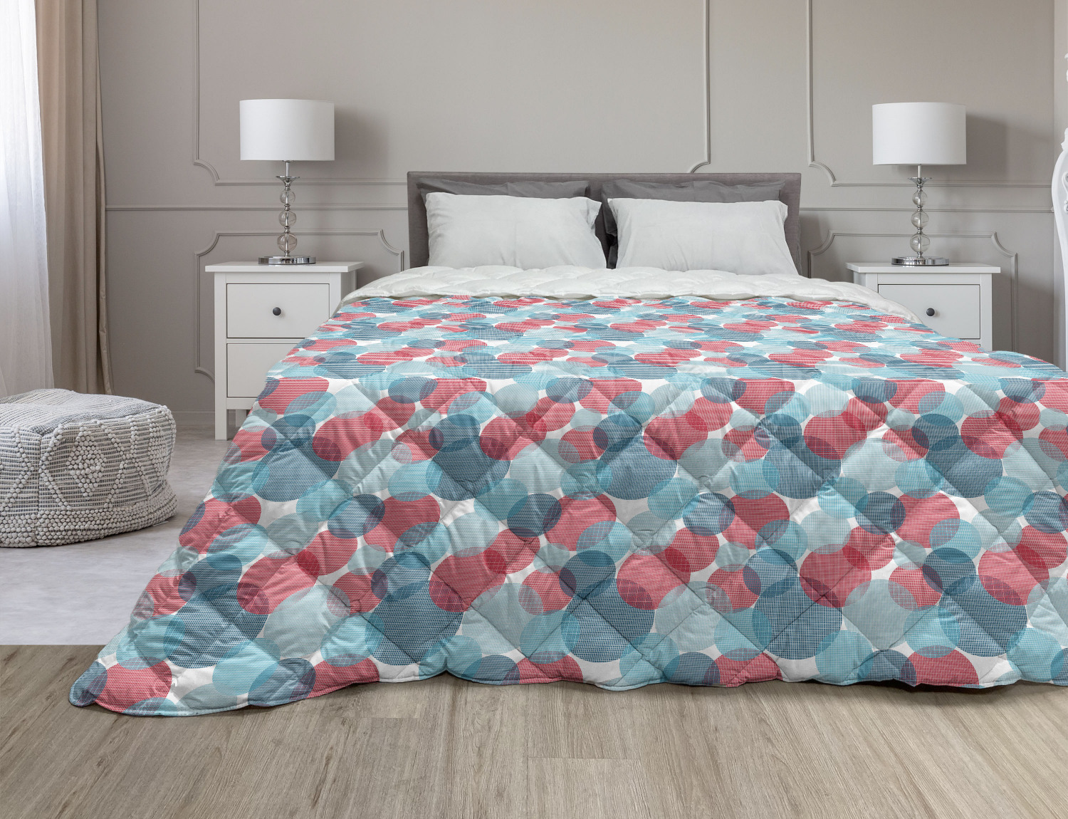 Abstract Down Alternative Comforter, Rhythmic Curly Waves Spirals ...