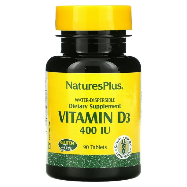 Nature's Plus Vitamin D (Water Dispersable) 400 IU 90 Tablet - Walmart.com