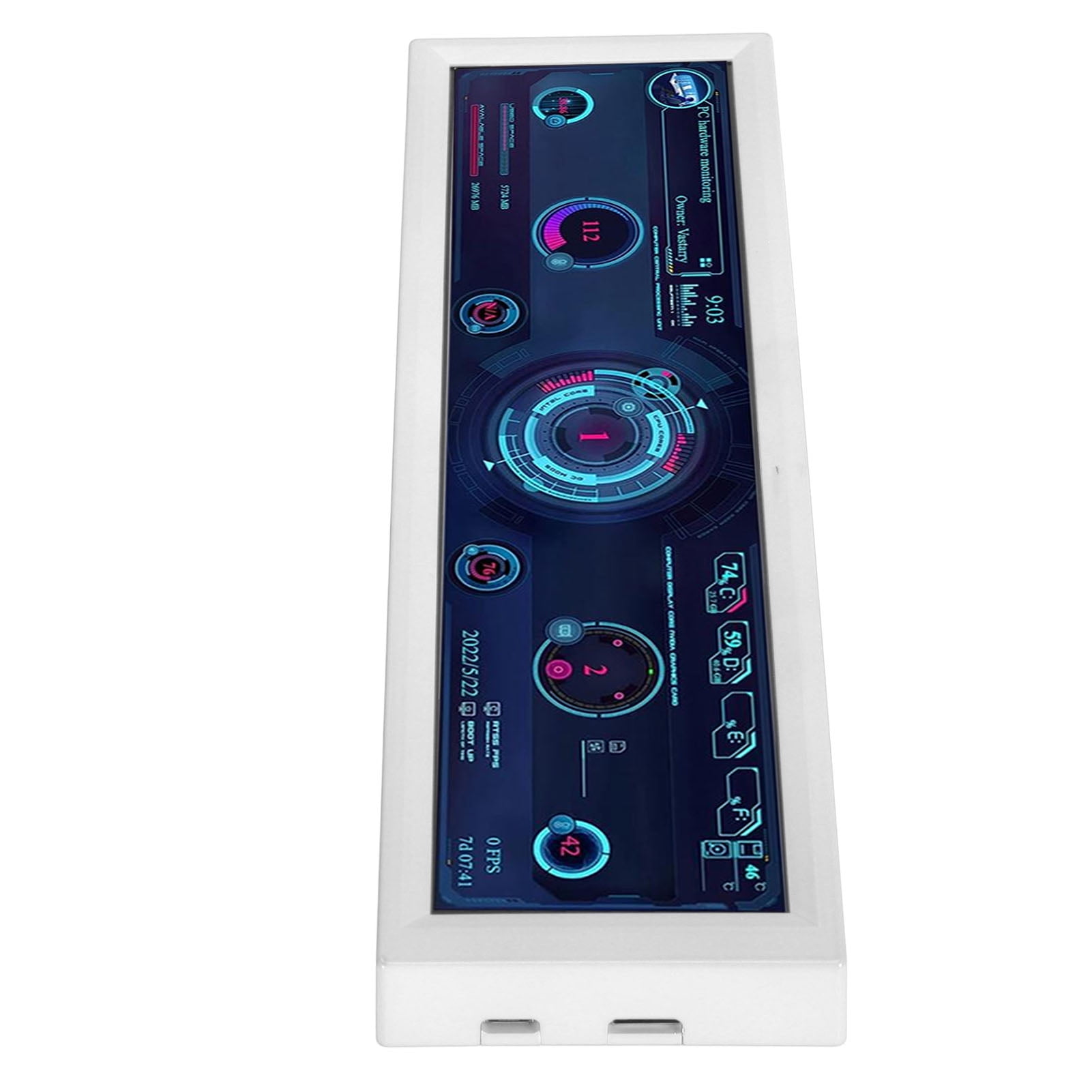 8.8 Inch PC Temperature Display, USB Interface Professional 1920x480 ...