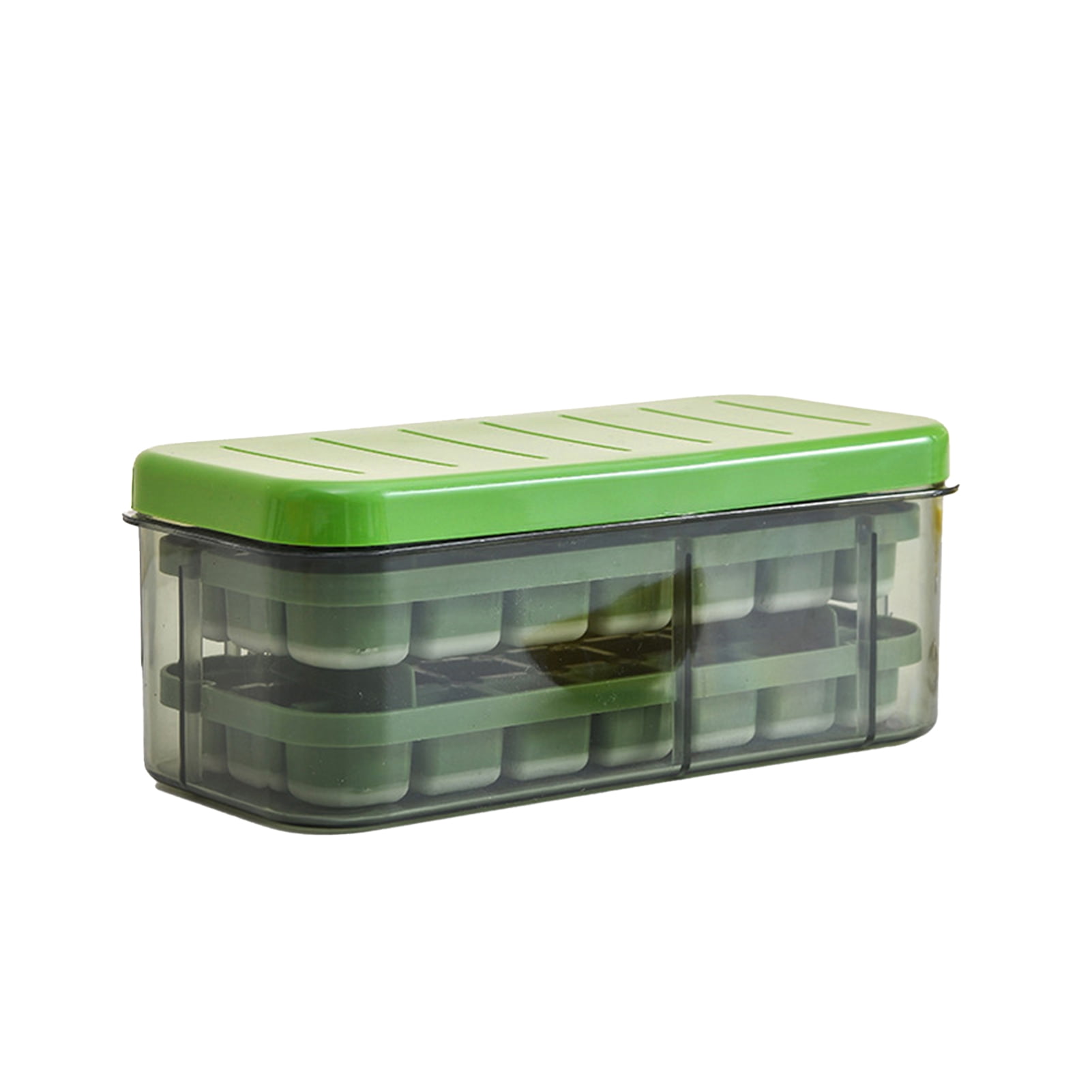 Reheyre Ice Cube Trays - 1 Set - Sealed Lid - Push Type - Large ...