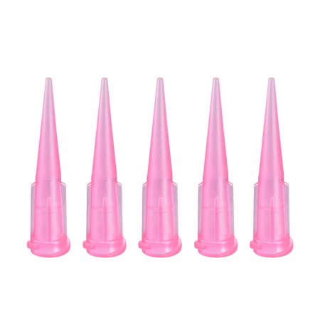 Blunt Tip Plastic Tapered Dispensing Fill Needle 20ga X 1.26" Pink 5pcs ...