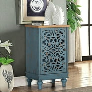Fluted Accent Cabinet, Sideboard Storage Cabinet with Adjustable ...