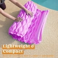Syncfun 2 Packs Inflatable Floating Mat Swimming Pool Lounge Float Pool ...