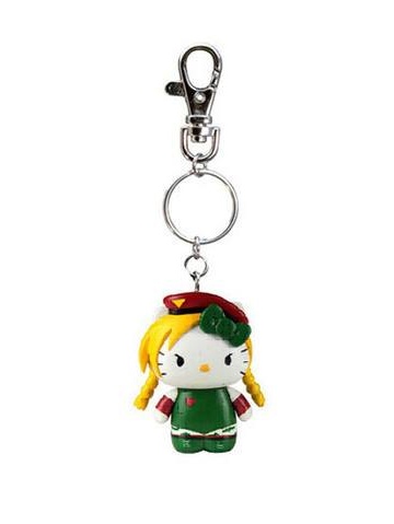 Hello Kitty Street Fighter Cammy Figure Keychain - Walmart.com