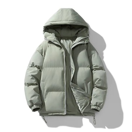 Winter Parkas Men Cotton-padded Coats Men Puffer Jackets Outdoor Hooded ...