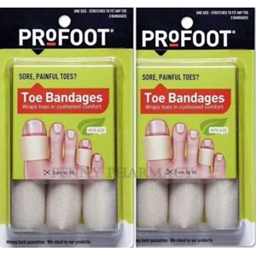PediFix Tubular Foam Toe Bandages - Foot Corn Pain Relief Protector ...