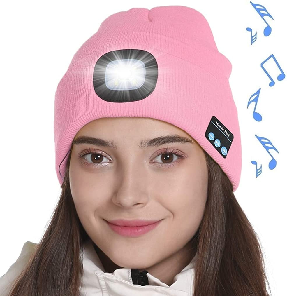 Zukuco Bluetooth Beanie Hat with Light, LED Music Beanie Cap with ...