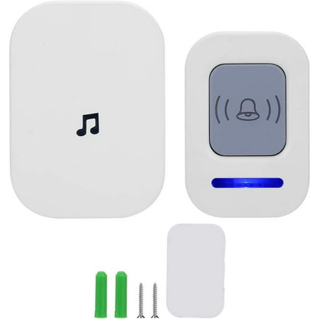 Wireless Doorbell, 280m/918.6ft Range Waterproof Door Bell, Touch ...