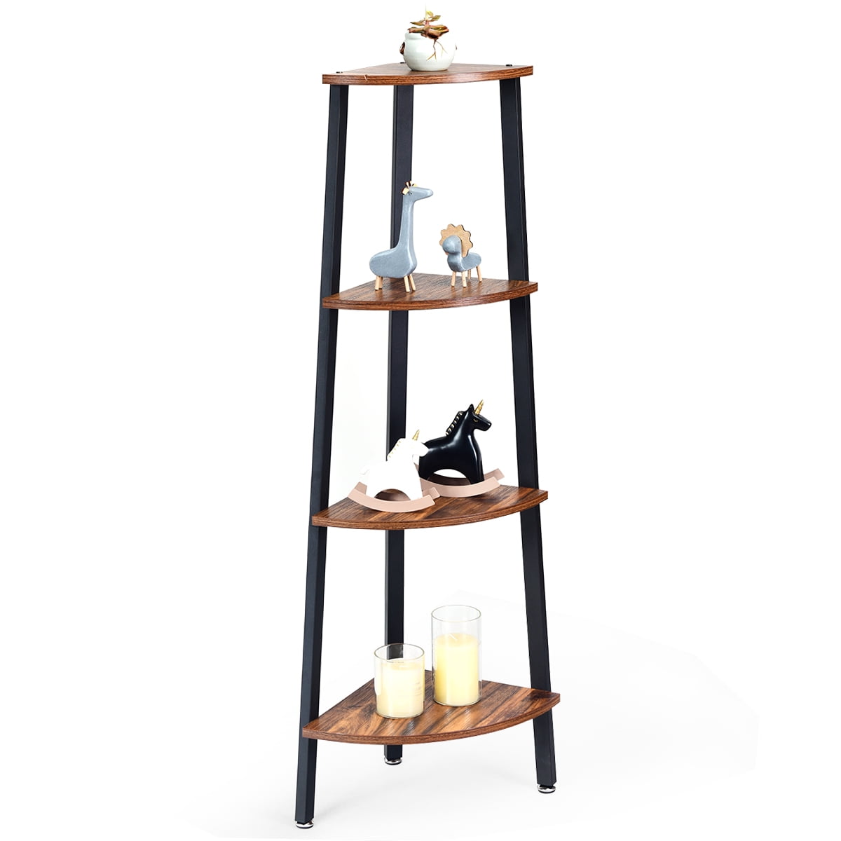 Click here for Patiojoy 4-Layers Corner Shelf Metal Storage Rack... prices
