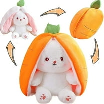 Joyivity Reversible Strawberry Bunny Plush Toy, Strawberry Rabbit ...