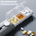 1 PCS Travel Pill Organizer, Portable Drawer-Shaped Medicine Case for ...