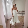 2026 New European and American Style Women's White Spaghetti Strap ...