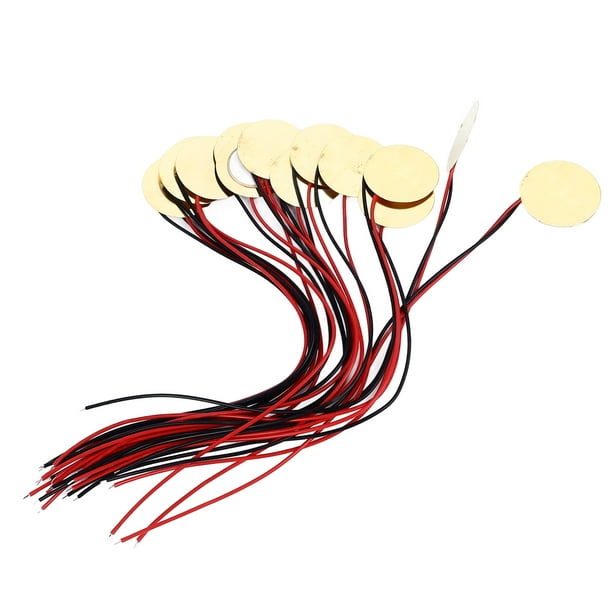 35mm Piezo Discs Set, Compatibility Piezoelectric Pickup Discs 15PCS For Guitar Buzzer Drum ...