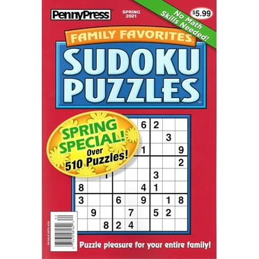 Penny Press Dell, Variety Puzzle Books 3 Pack, Sudoku, Word Seek ...