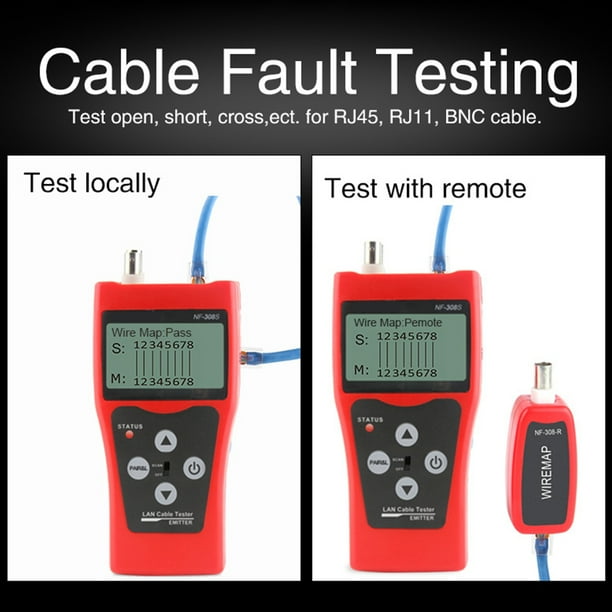 Digital Display Ethernet Cable Tester Internet Length Telephone ...