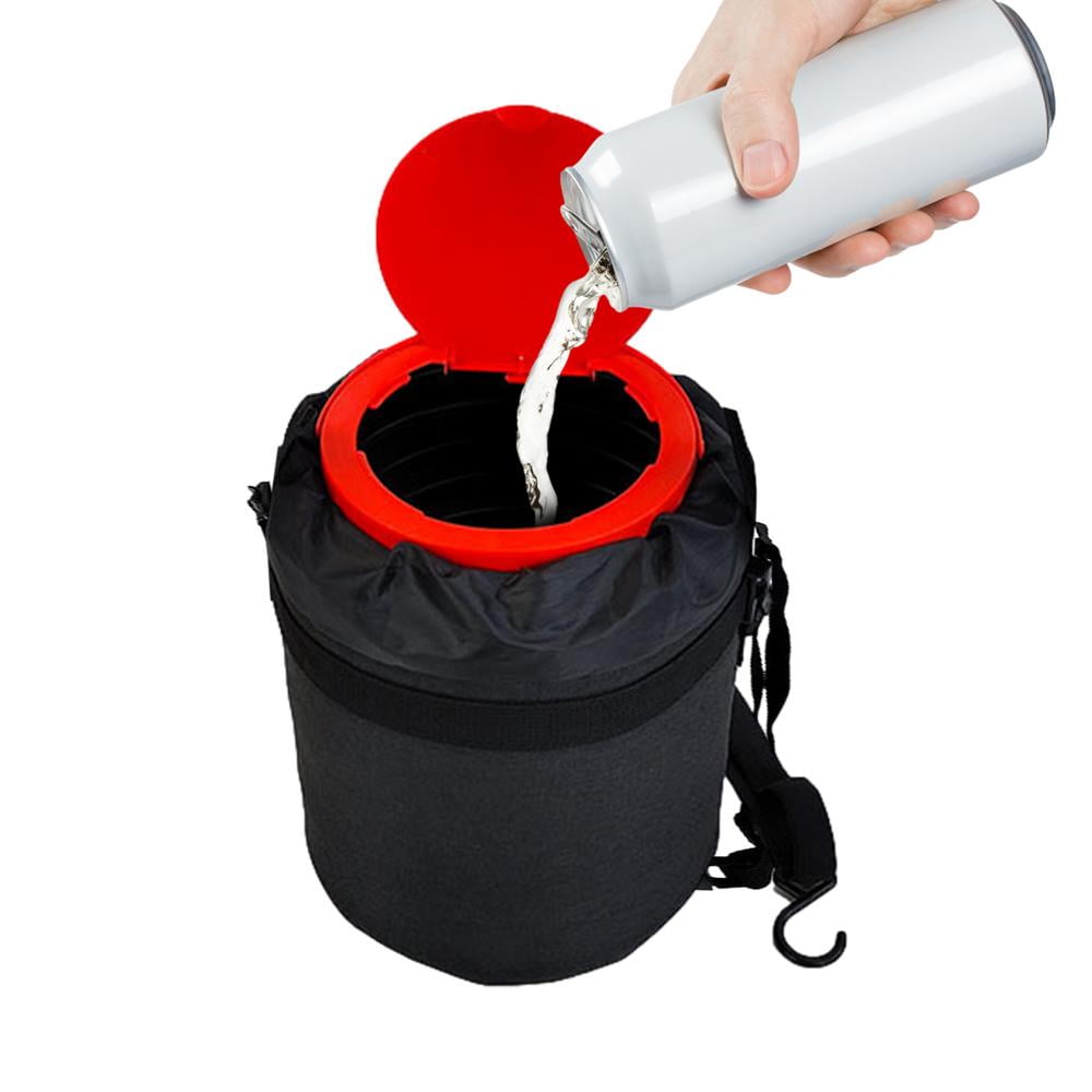 Tohuu Waterproof Car Garbage Can Car Trash Bin with Lid Waterproof ...