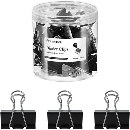 Assorted Sizes Binder Paper Clips - 3 Sizes of Medium, Small, Mini ...