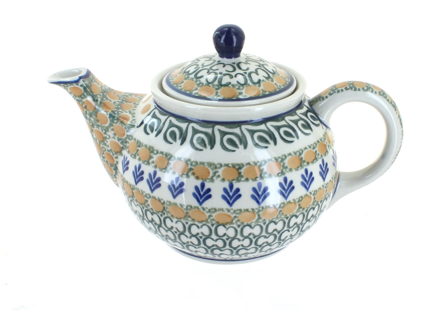 Blue Rose Polish Pottery Herb Garden Small Teapot - Walmart.com