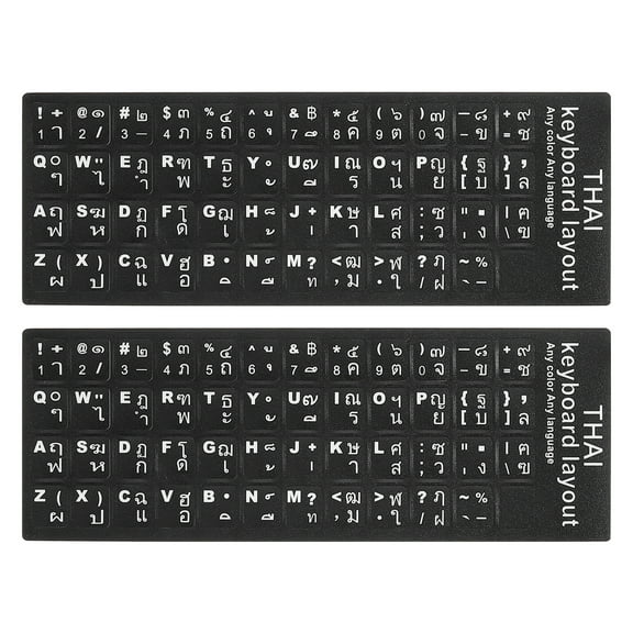 2PCS English Keyboard Stickers with Tweezer, Universal Replacement ...