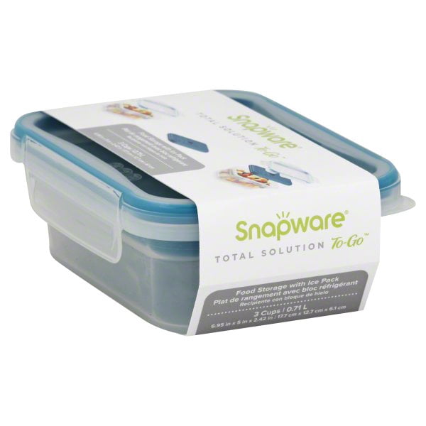 Snapware Total Solution To-Go 3 Cups Food Storage with Ice Pack, 1 set ...