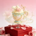 Acrylic Rocking Tea Cup Ornament, Cute Moving Desk Decor for Valentine ...