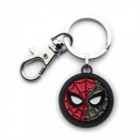 Spider-Man Split Mask Steel Keychain | Walmart Canada