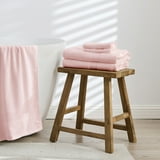 Gogreen Blush Pink Bath Towel Sets of 6 Pieces, 2 Bath Towels 2 Hand ...