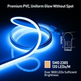 50FT LED Neon Rope Lights Outdoor, IP67 Waterproof, AC 120V LED Strip ...
