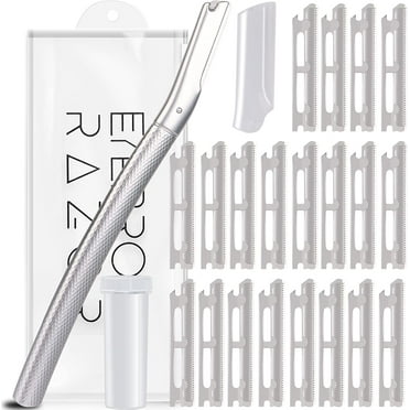 Nylea 12 Pack Eyebrow Razor Biodegradable Trimmer [Extra Precision] Eco ...