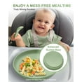 Classic Toddler Plate with Suction 3 PCS, Baby Suction Plates Set BPA ...