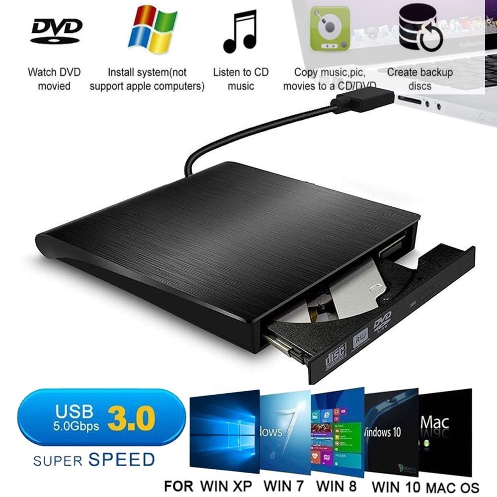 Lychee External CD DVD Drive USB 3.0 High Speed Data Transfer Combo ...