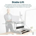 Vari Pro Plus 36 Adjustable Desk Converter - 11 Height Settings - Fully ...