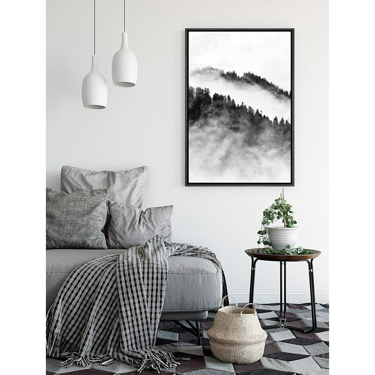 Black and white paintings for bedroom store