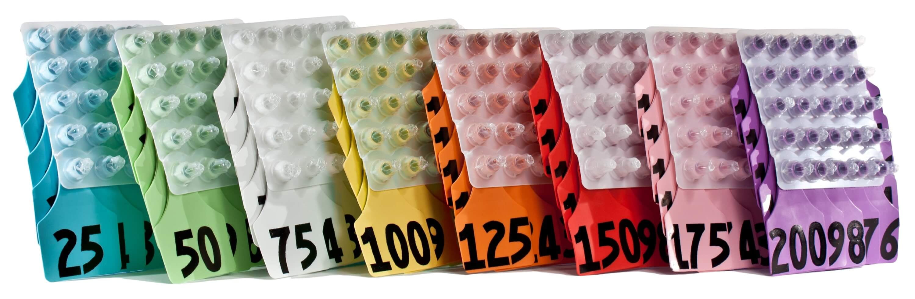 Allflex Global Ear Tag, 4" x 3", Maxi, Purple, [101-125] - Walmart.com