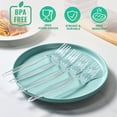 360 Count Clear Plastic Forks Heavy Duty, Solid and Durable Premium ...