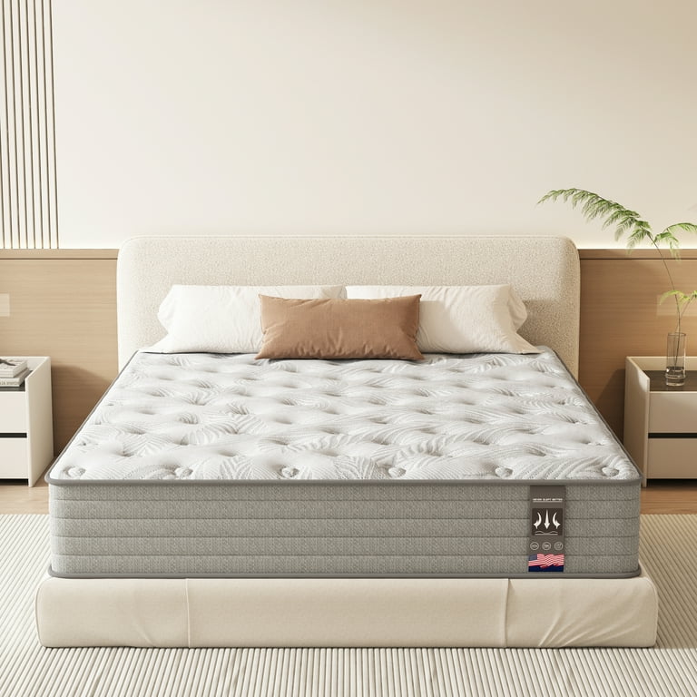 KOW Mattress 12 inch Full Size Gel Memory Foam Hybrid Mattress in a Box Cozy Sleep