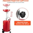 20-Gallon Oil Drain Tank, Air Operated Portable Oil Drainer with ...