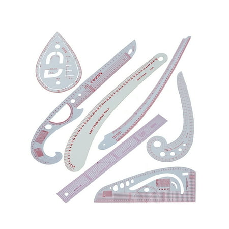 juguse Sewing Ruler Set Various Styles DIY Transparent Lightweight ...