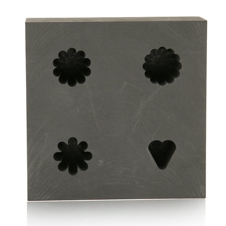 Smelting Molds, Compact Portable Heart Shape Low Dust Content Graphite ...