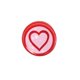 Red Heart Shaped Stamp Bingo Dauber Fast Dry Bright Ink Dot Art Supply ...