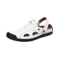 HTHLVMD Convertible Strap Leather-Like Shoes, Men's Casual Closed Toe ...