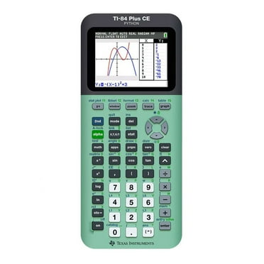 TI-84 Plus CE High-Resolution Full-Color Backlit Display Graphing ...