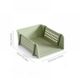 Stackable Trays Sturdy PP Storage Rack for Office Bathroom - Walmart.com