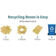 Secure Seal 8x8x8" Pack of 100 Corrugated Cardboard Packing Shipping ...