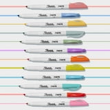 Sharpie S-Note Creative Marker Set, 12-Markers, Highlighter, Assorted ...
