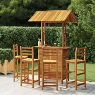 Bamboo54 Portable 3-Piece Tiki Bar Set for Outside Patio, Backyard ...