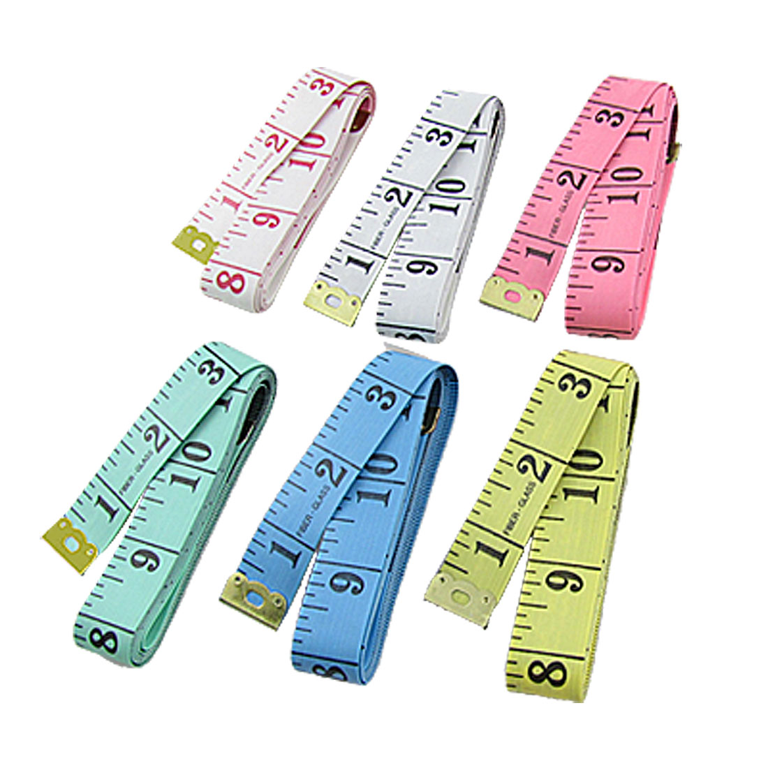 Unique Bargains 6 Pcs Colorful Seamstress Tailor Sewing Cloth Ruler ...