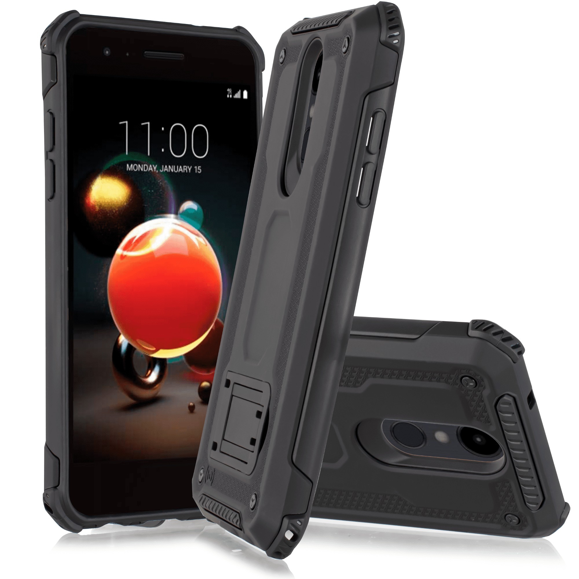 for 5" LG K8 2018 K8 2017 FORTUNE Case Phone Case Slip Resistant Grids ...