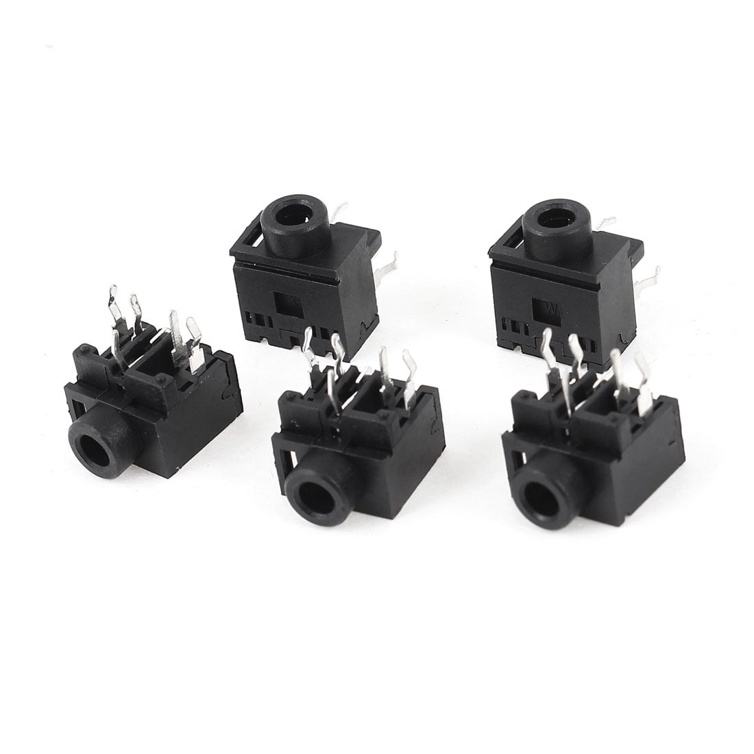 Unique Bargains 5 x PCB Mount 5 Pins 3.5mm Stereo Power Jack Socket ...